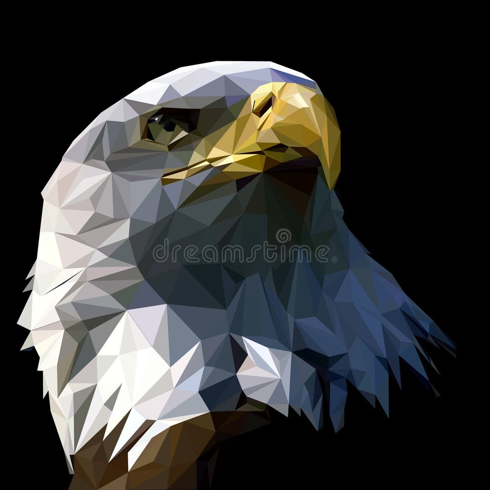 Eagle Low Polygon Stock Illustrations – 190 Eagle Low Polygon Stock ...