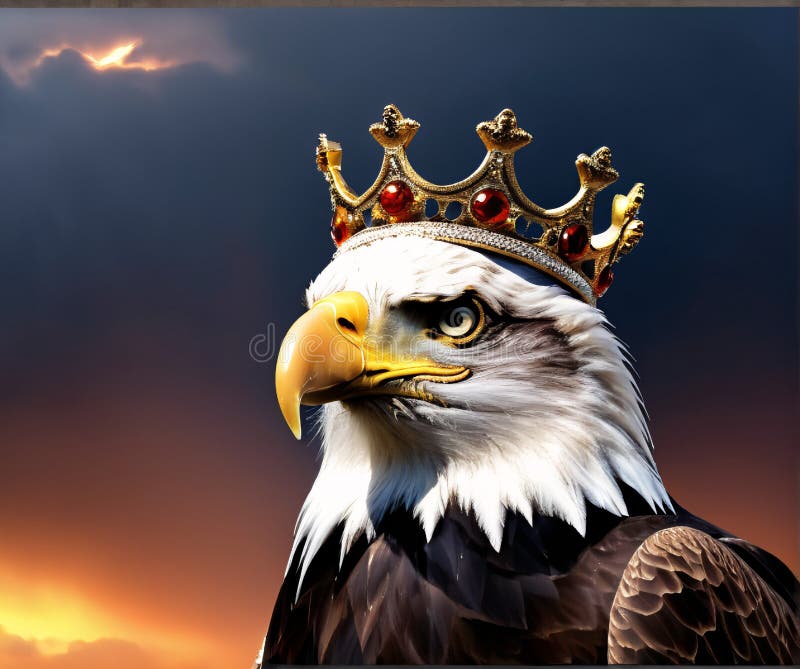 King eagle in the sky stock illustration. Illustration of predator - 330062160
