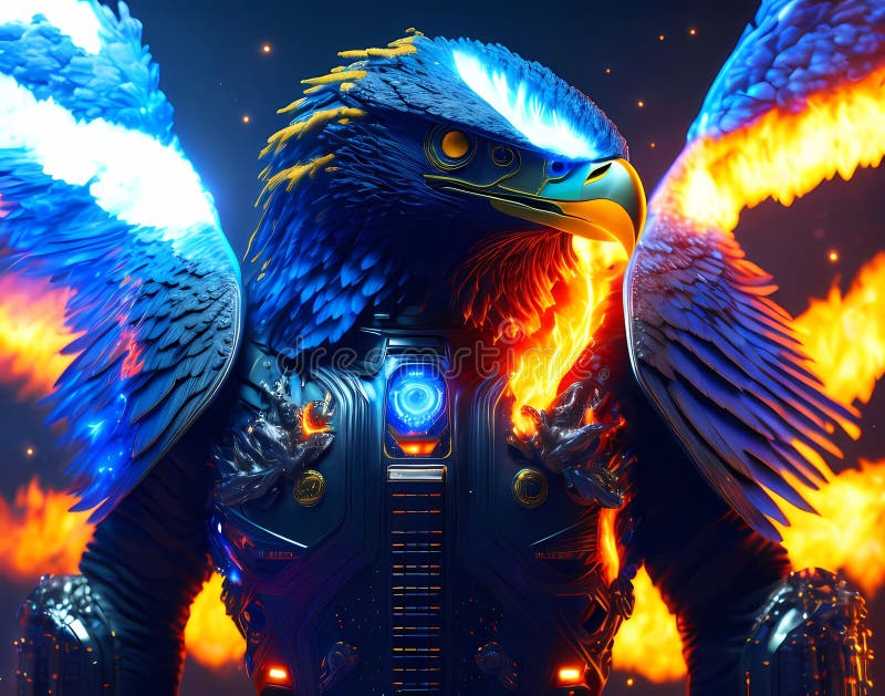 The Eagle Monster - AI Generated Artwork Stock Illustration ...