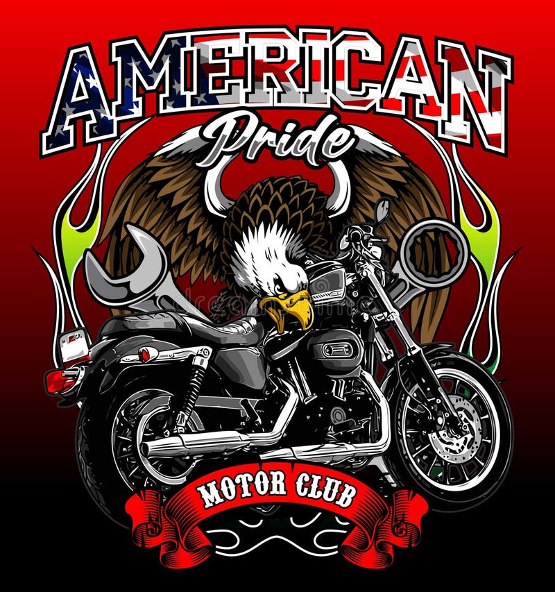 Eagle and motor cruiser stock vector. Illustration of games - 264175545