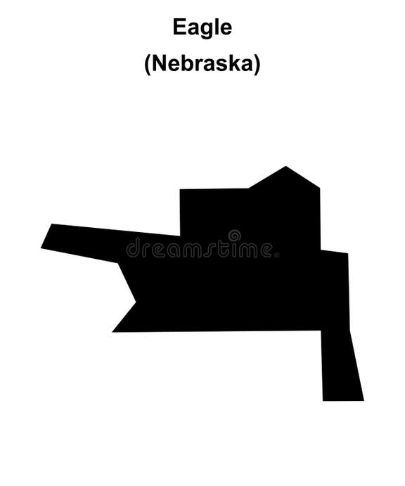 Eagle outline map stock vector. Illustration of region - 387552696