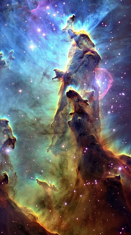 Eagle Nebula S Pillars of Creation Show New Star Birth Stock ...