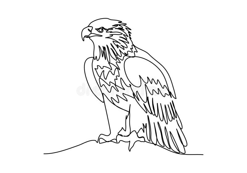 Eagle Line Drawing Stock Illustrations – 8,825 Eagle Line Drawing Stock ...