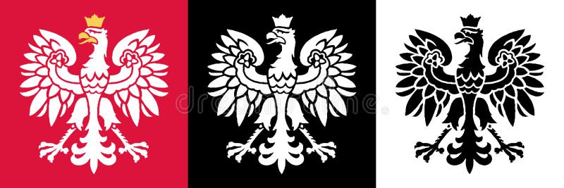 Eagle Polish Sign Emblem Poland Vector Silhouette Graphic Stock Vector ...