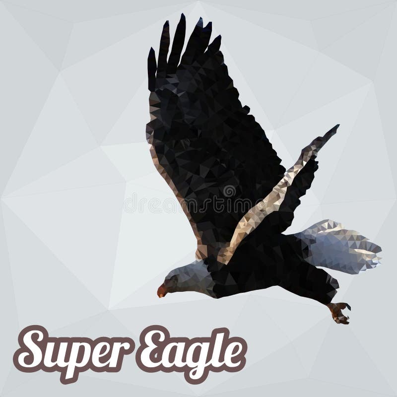 Eagle Polygon Vector stock vector. Illustration of nature - 61935177