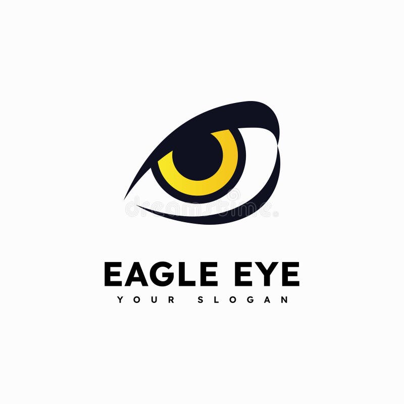 Eagle Predator Eye Falcon Bird Logo Business Stock Vector ...