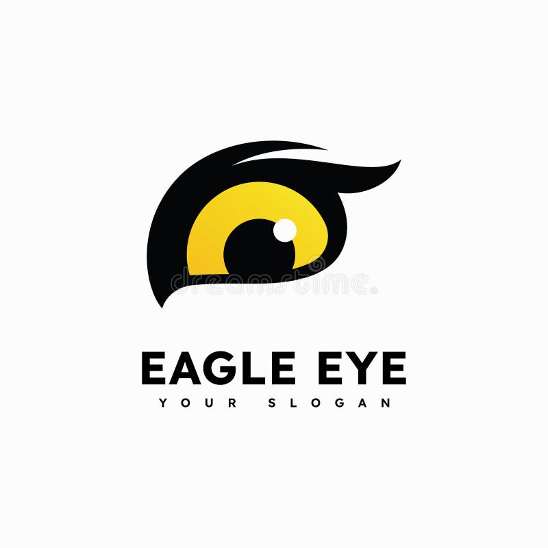 Eagle Predator Eye Falcon Bird Logo Business Stock Vector ...