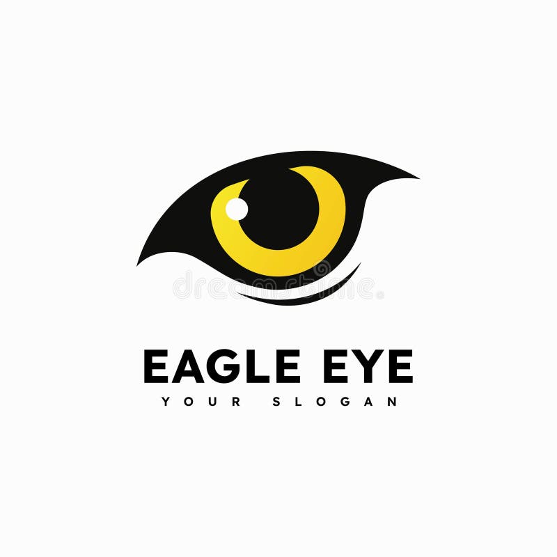 Eagle Predator Eye Falcon Bird Logo Business Stock Vector ...