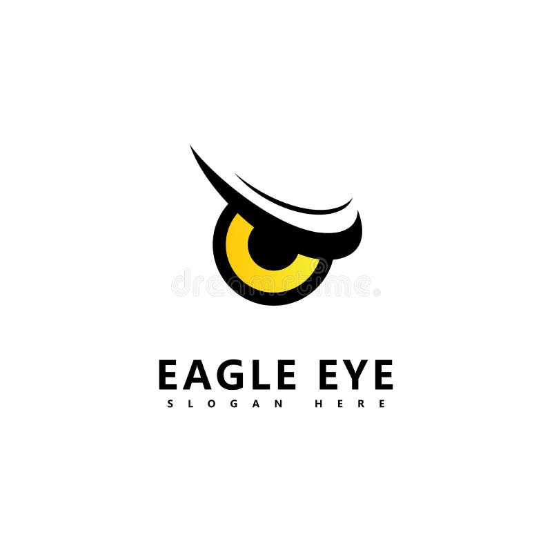 Eagle Predator Eye Falcon Bird Logo Logos Business Stock Vector ...