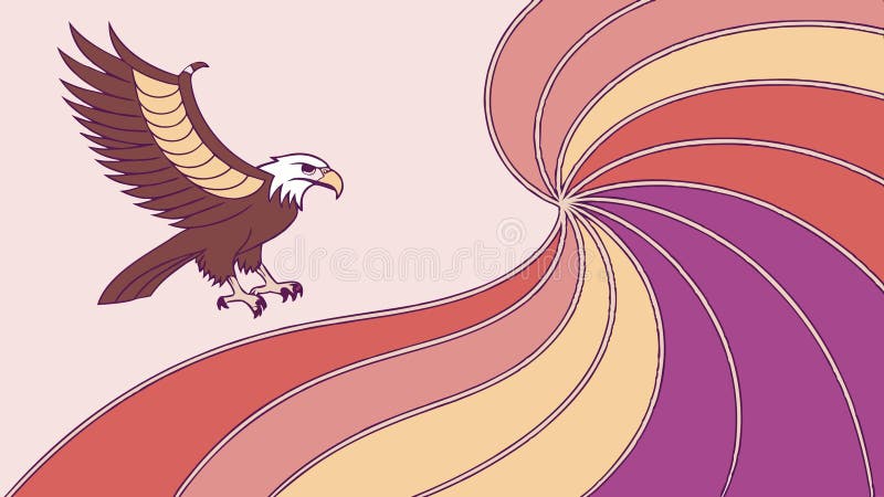 Eagle and Rainbow Swirl, Dynamic Flight, Nature S Energy, Bird in ...