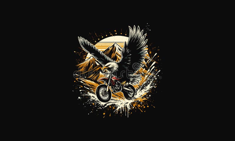 Eagle Riding Motorcycle Stock Illustrations – 33 Eagle Riding ...