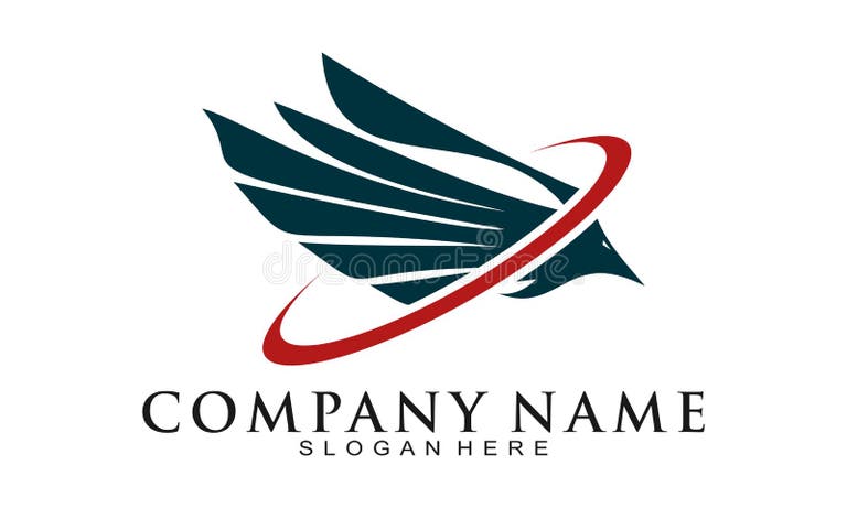 Eagle with Ring Vector Logo Stock Vector - Illustration of bird, attack: 265437122