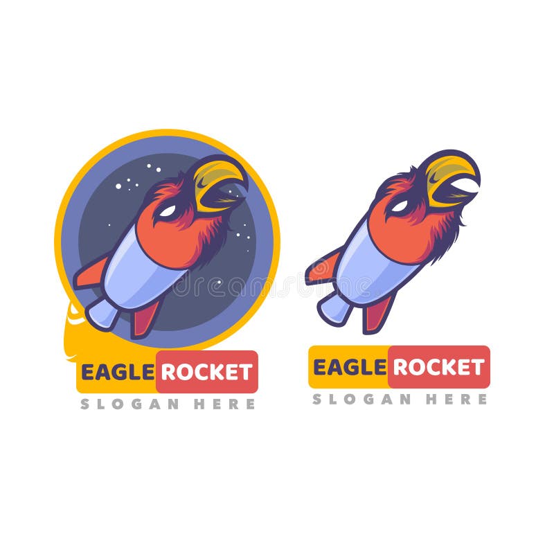 Eagle rocket logo stock vector. Illustration of spaceman - 267062155