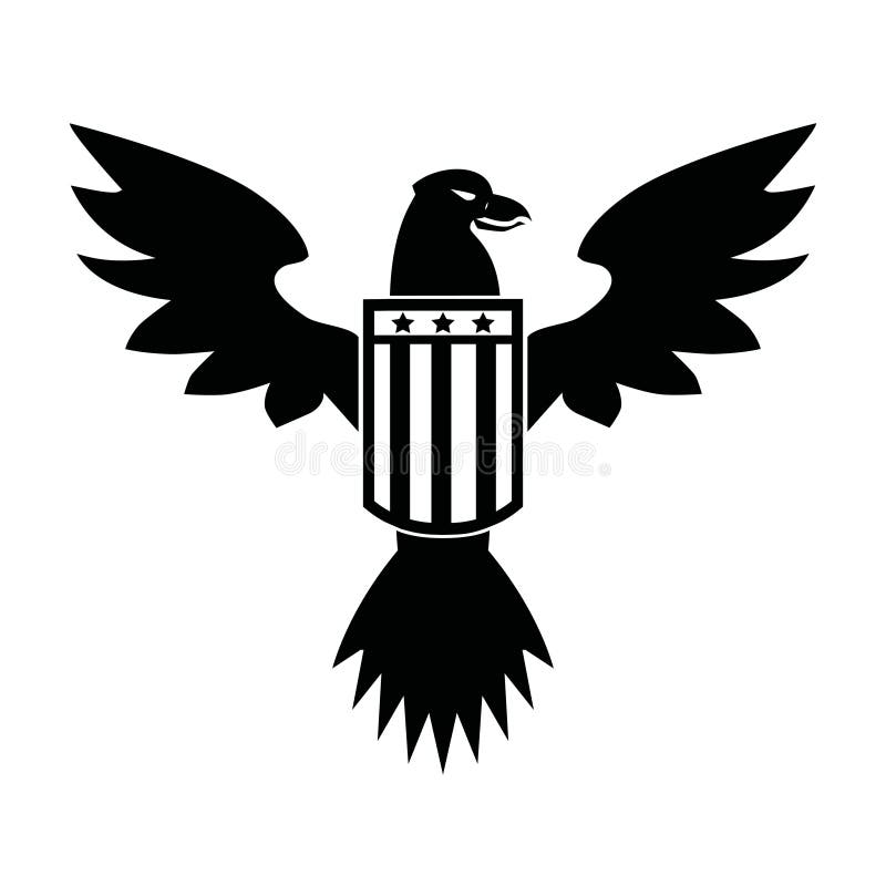 Eagle Seal Design Vector Flat Isolated Illustration Stock Vector ...