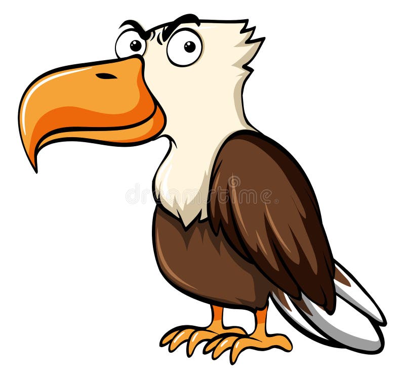 Eagle with sad face stock vector. Illustration of feeling - 96599154