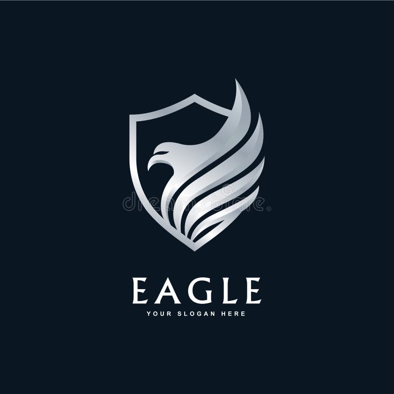 Eagle Shield Logos with Modern Style Vector Stock Vector - Illustration ...