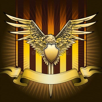 Eagle Banner Red Stock Illustrations – 5,046 Eagle Banner Red Stock ...