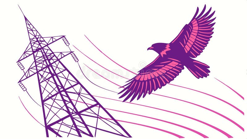 Eagle Soaring Illustration, Powerful Bird Vector Design Generative AI ...