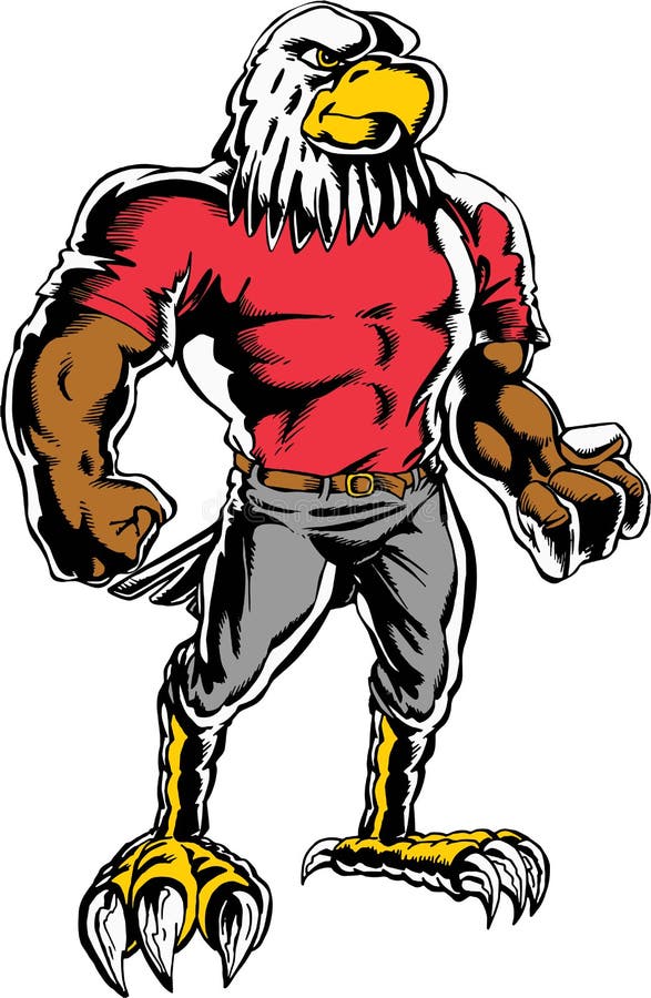 Eagle Standing Vector Illustration Stock Vector - Illustration of ...