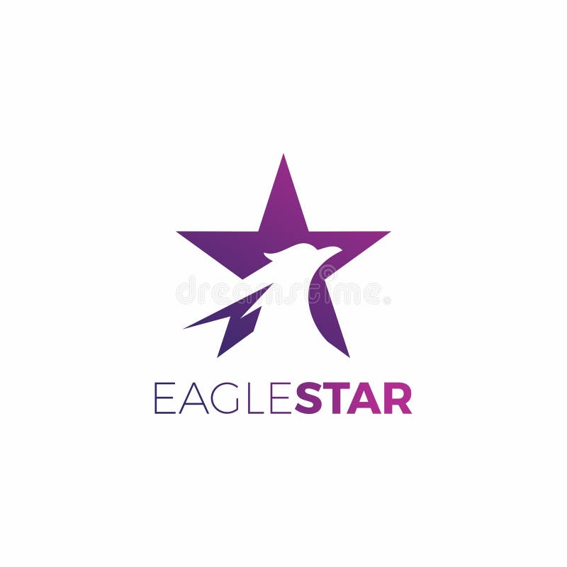 Eagle Star Logo Vector. Eagle Head Icon Stock Vector - Illustration of ...