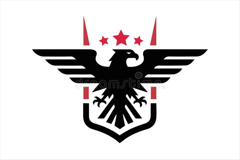 Eagle Star Shield Logo Military, Tactical, Veterana Vector Design Stock ...