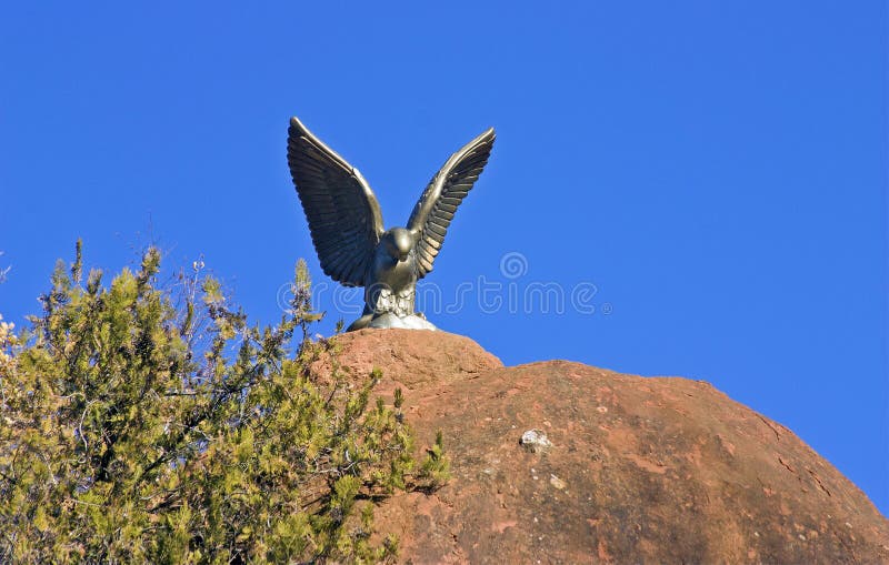 The Eagle Statue. stock image. Image of caucasus, symbol - 68827917