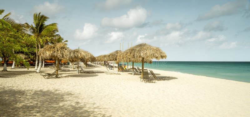 Eagle-Strand Auf Aruba-Insel Stockbild - Bild von tropisch ...