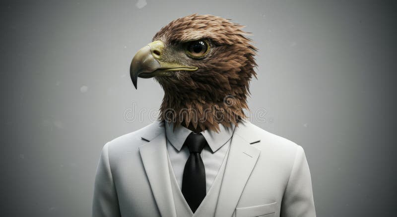 Eagle in a Suit: a Powerful Blend of Nature and Business Stock ...