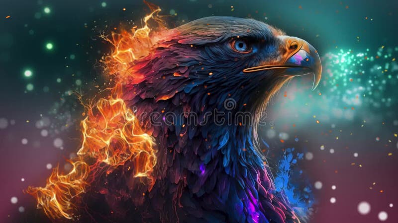 The Eagle is a Symbol of Courage, Pride and Bravery. Stock Footage ...