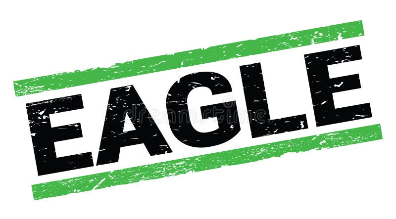 EAGLE Text on Green Rectangle Stamp Sign Stock Illustration ...