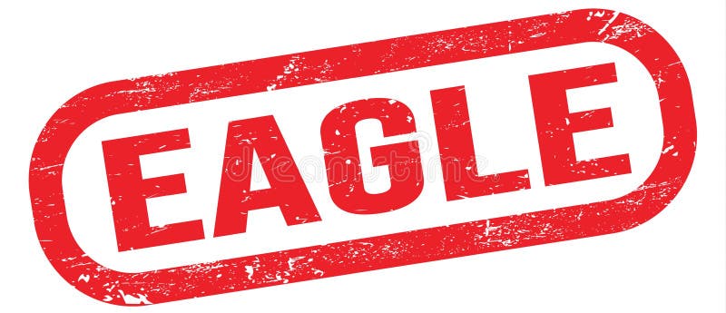 EAGLE Text Written on Red Stamp Sign Stock Illustration - Illustration ...