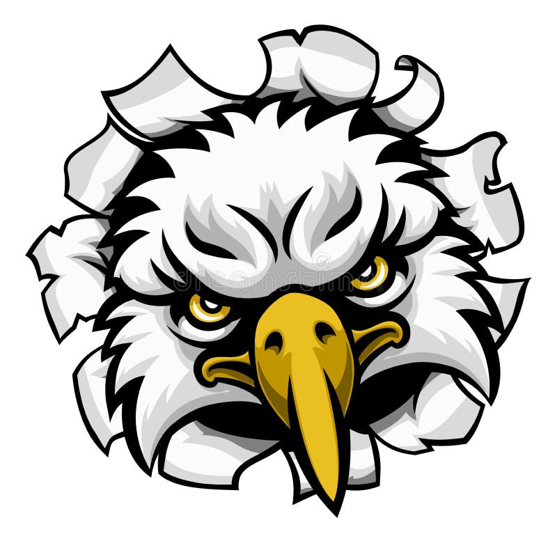 Realistic Rooster Mascot Ripping Out of Background Stock Vector ...