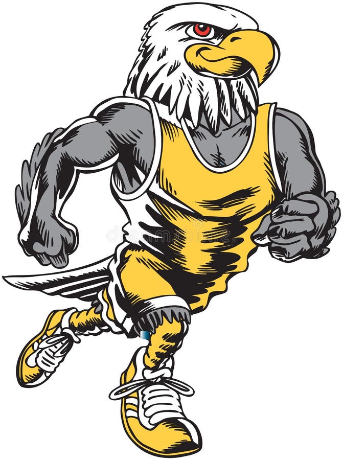 Eagle Track Runner Vector Illustration Stock Vector - Illustration of ...