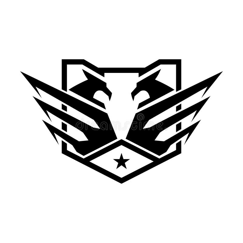 Eagle Vector. Double Eagle Badge Tactical Logo Design Template Stock ...