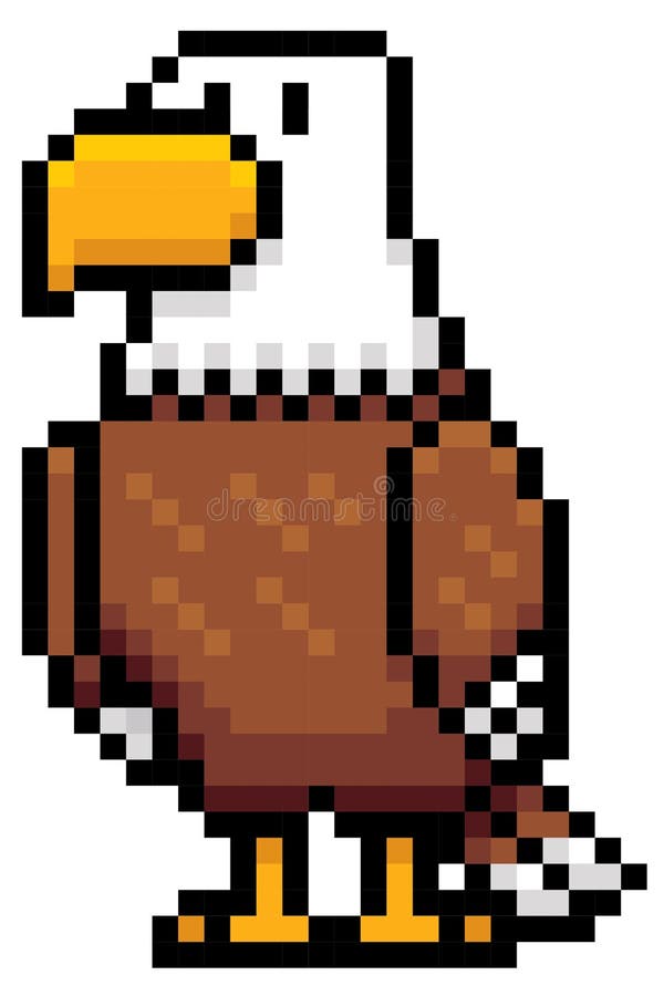 Minecraft Pixel Art Eagle