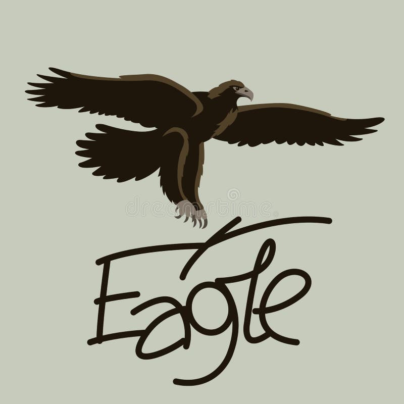Eagle Vector Illustration Style Flat Stock Vector - Illustration of ...