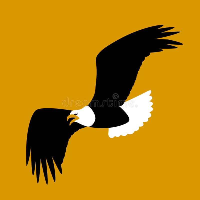 Eagle Vector Illustration Style Flat Stock Vector - Illustration of ...
