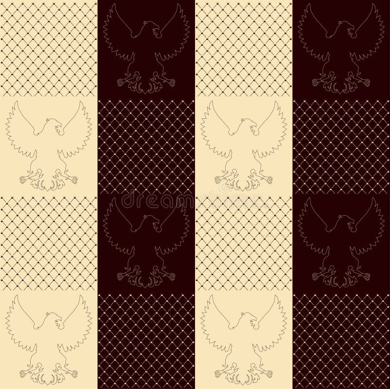 Eagle Vintage Seamless Texture Stock Vector - Illustration of eagle ...