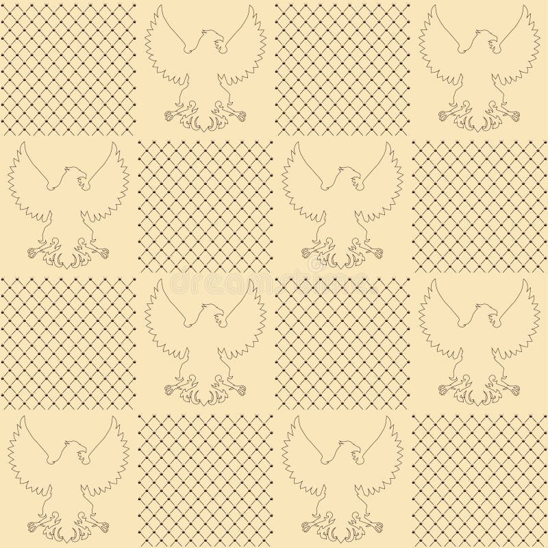 Eagle Vintage Seamless Texture Stock Vector - Illustration of element ...