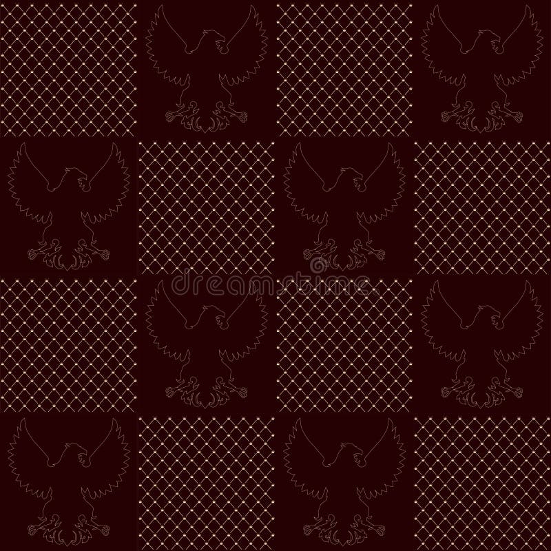 Eagle Vintage Seamless Texture Stock Vector - Illustration of sketch ...