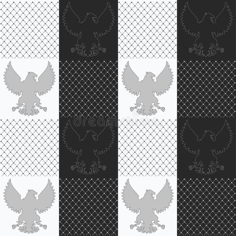Eagle Vintage Seamless Texture Stock Vector - Illustration of flying ...