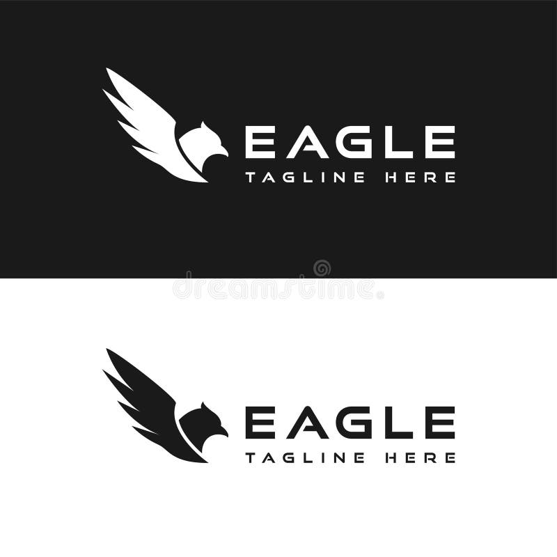 Eagle Wings and Head Logo Design Stock Vector - Illustration of ...