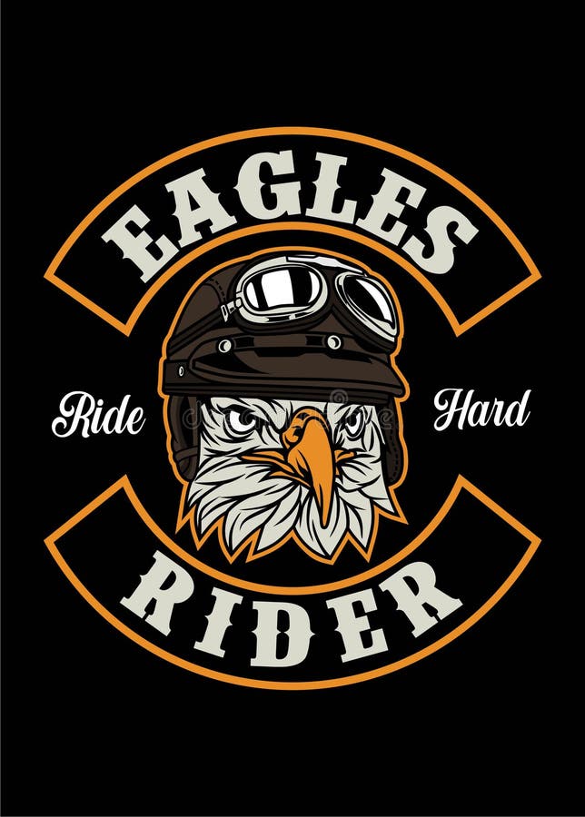 EAGLES RIDER.cdr stock vector. Illustration of proud - 222590981
