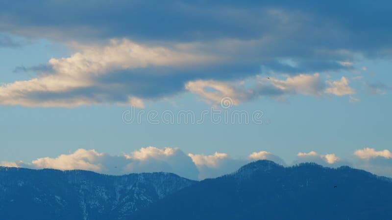 Eagles Spread Their Wings and Soar into the Blue Sky. Bird in a Mountain Landscape. Still. Stock ...