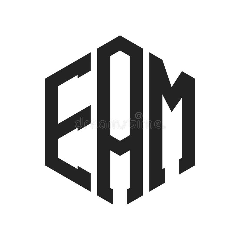 EAM Logo Design. Initial Letter EAM Monogram Logo Using Hexagon Shape ...