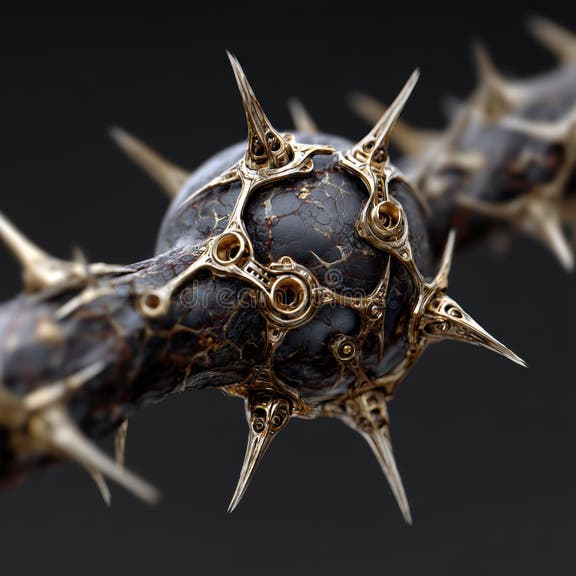 Eamless Biomechanical Pattern Entangled Vines 02 Stock Illustration ...