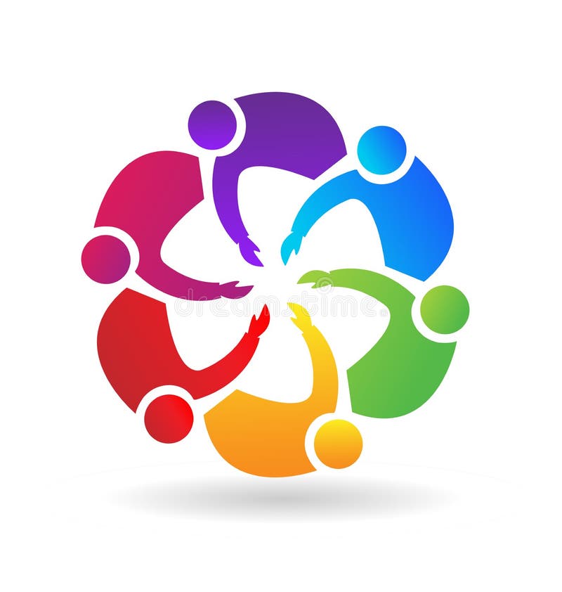 Eamwork People, Working Together Towards Goal, Icon Vector Stock Vector ...