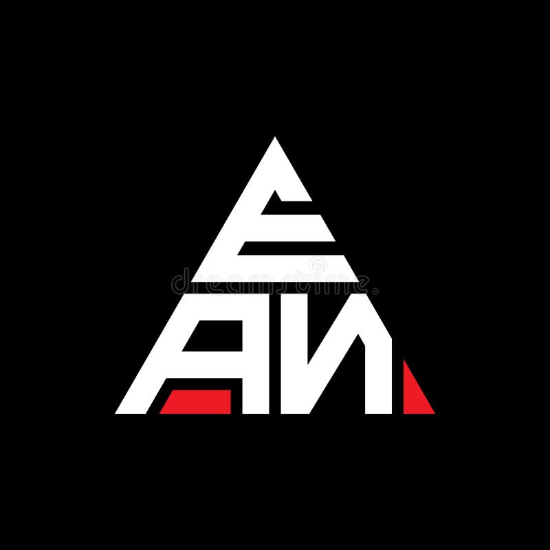 EAN Triangle Letter Logo Design with Triangle Shape. EAN Triangle Logo ...