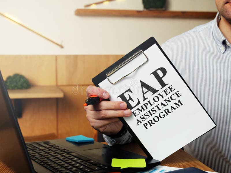 EAP Employee Assistance Program in Manager Hands Stock Image - Image of ...