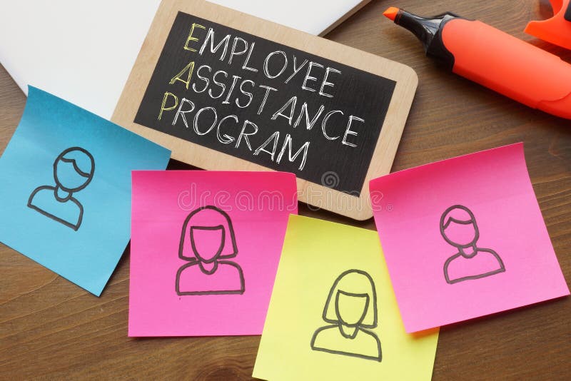 EAP Employee Assistance Program is Shown Using the Text Stock Photo ...